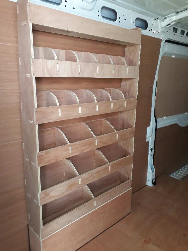 Ford Transit Mk8 Wheel Arch Van Racking – Darracott Designs